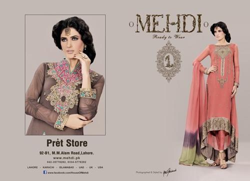 Mehdi Party Wear Dresses 2025-2013