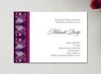 Mehndi Card Designs