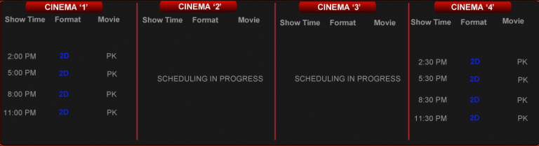 Centaurus Cinema Islamabad Movies Show Timings Schedule