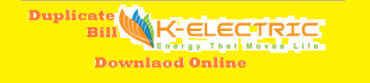Kesc Duplicate Bill 2025 K electric Bill Print View